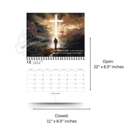 2026 Bible Verse Calendar | Scripture Wall Calendar | Faith Based ...